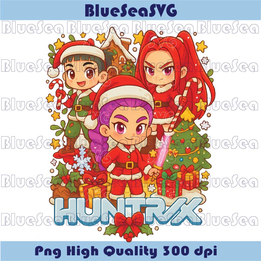 Chibi Christmas Huntrix Png Cute Huntrix Christmas Png Kpop Png