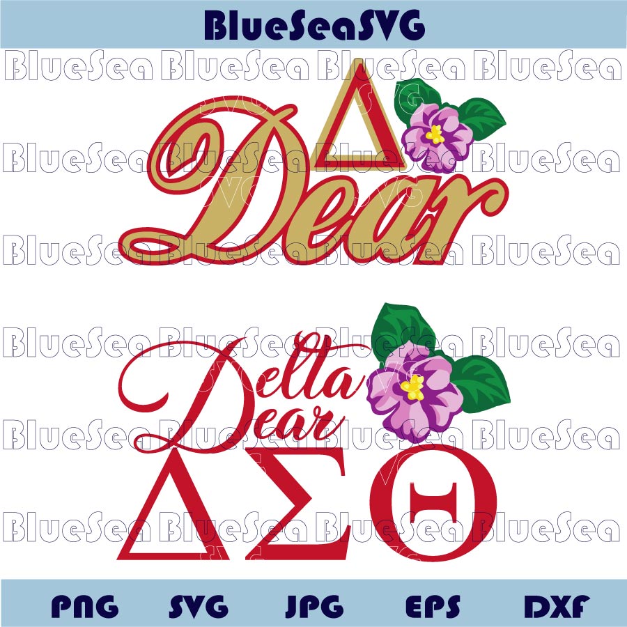Delta Sigma Theta Svg Dear Delta Svg Violet Dst Sorority Png