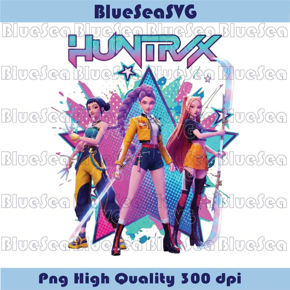 Huntrix Fan Art Png Warrior Kpop Demon Hunters Saja Girls Png