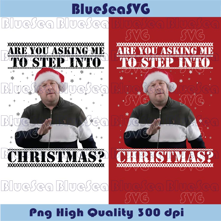 Step Into Christmas Smithy and Nessa Funny Gavin & Stacey Xmas Png